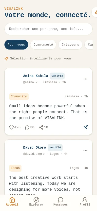 VISALINK Next-Gen Social App
