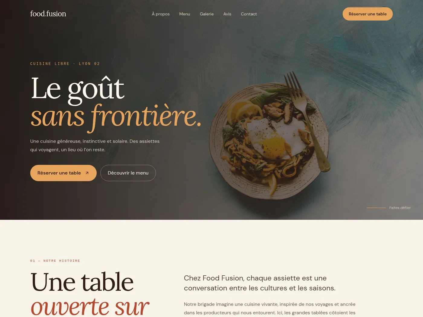 Food Fusion Web Experience
