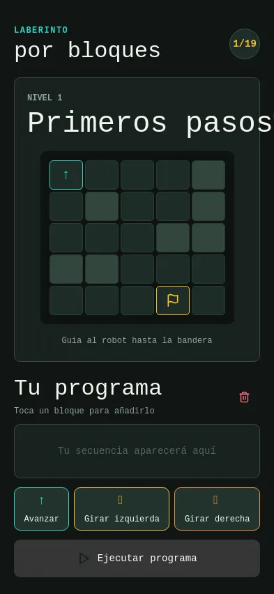 Laberinto por Bloques