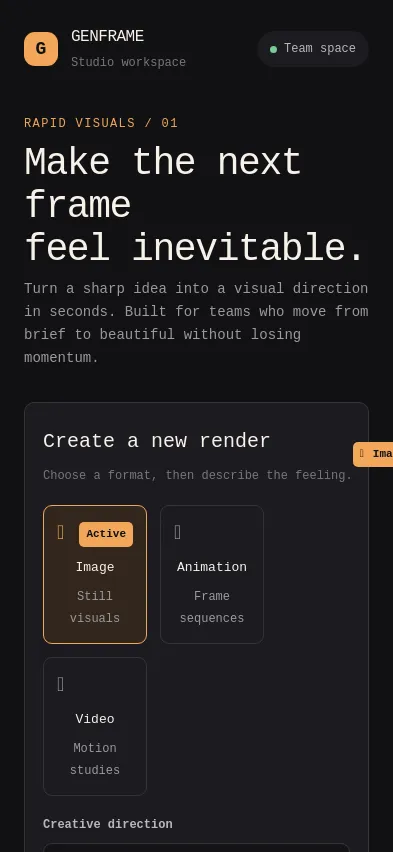 GenFrame Studio