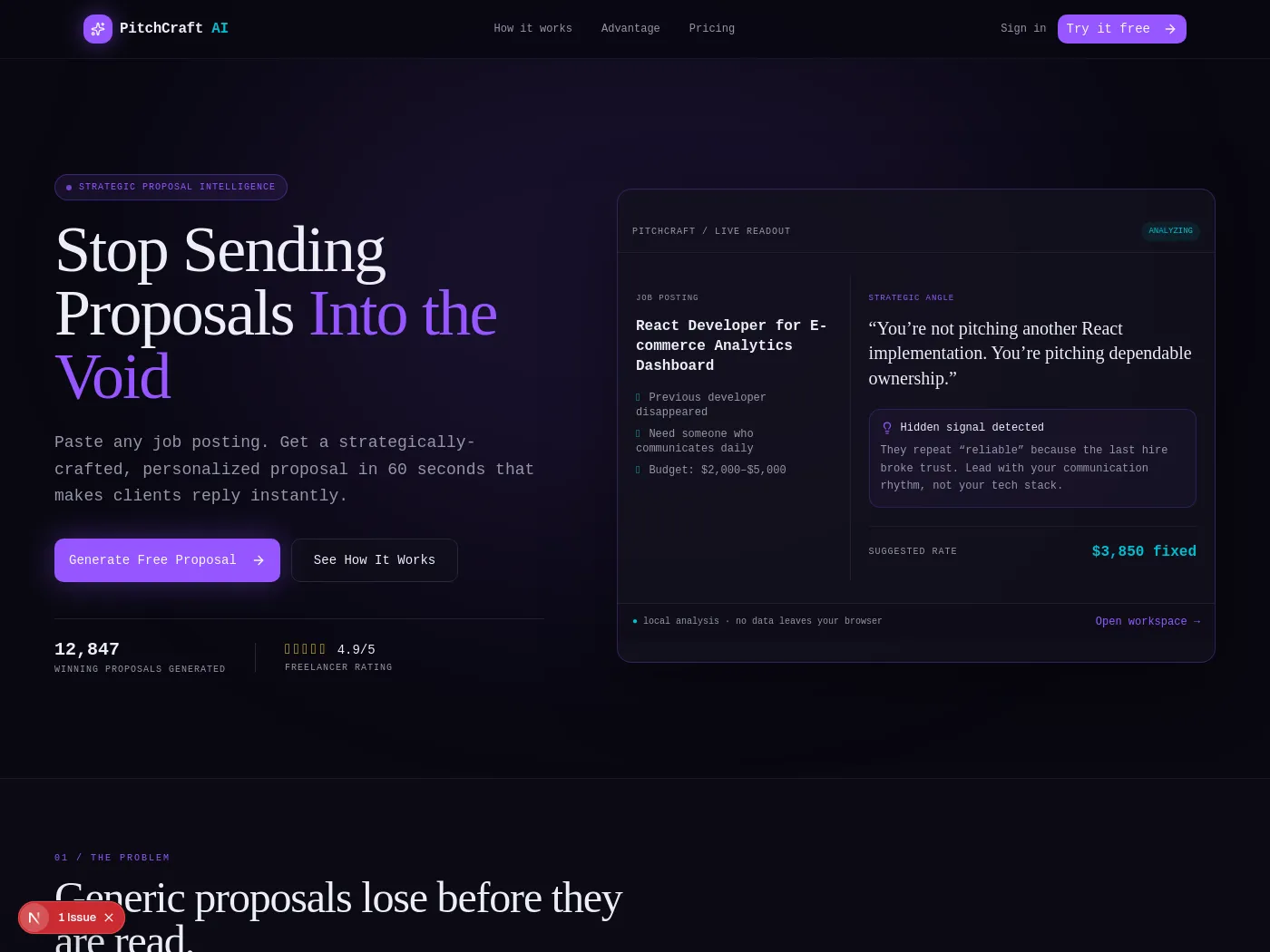 PitchCraft AI Web App