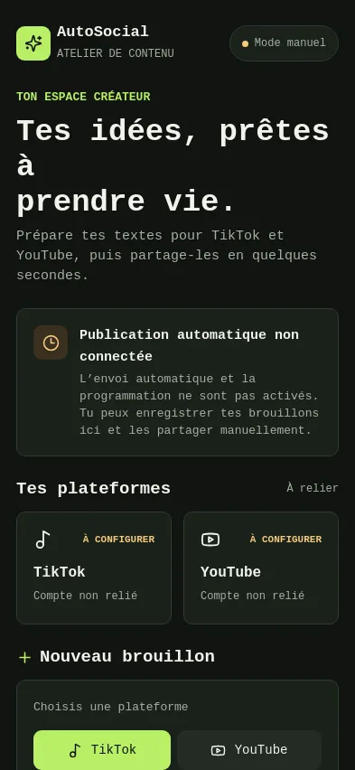 AutoSocial Agent
