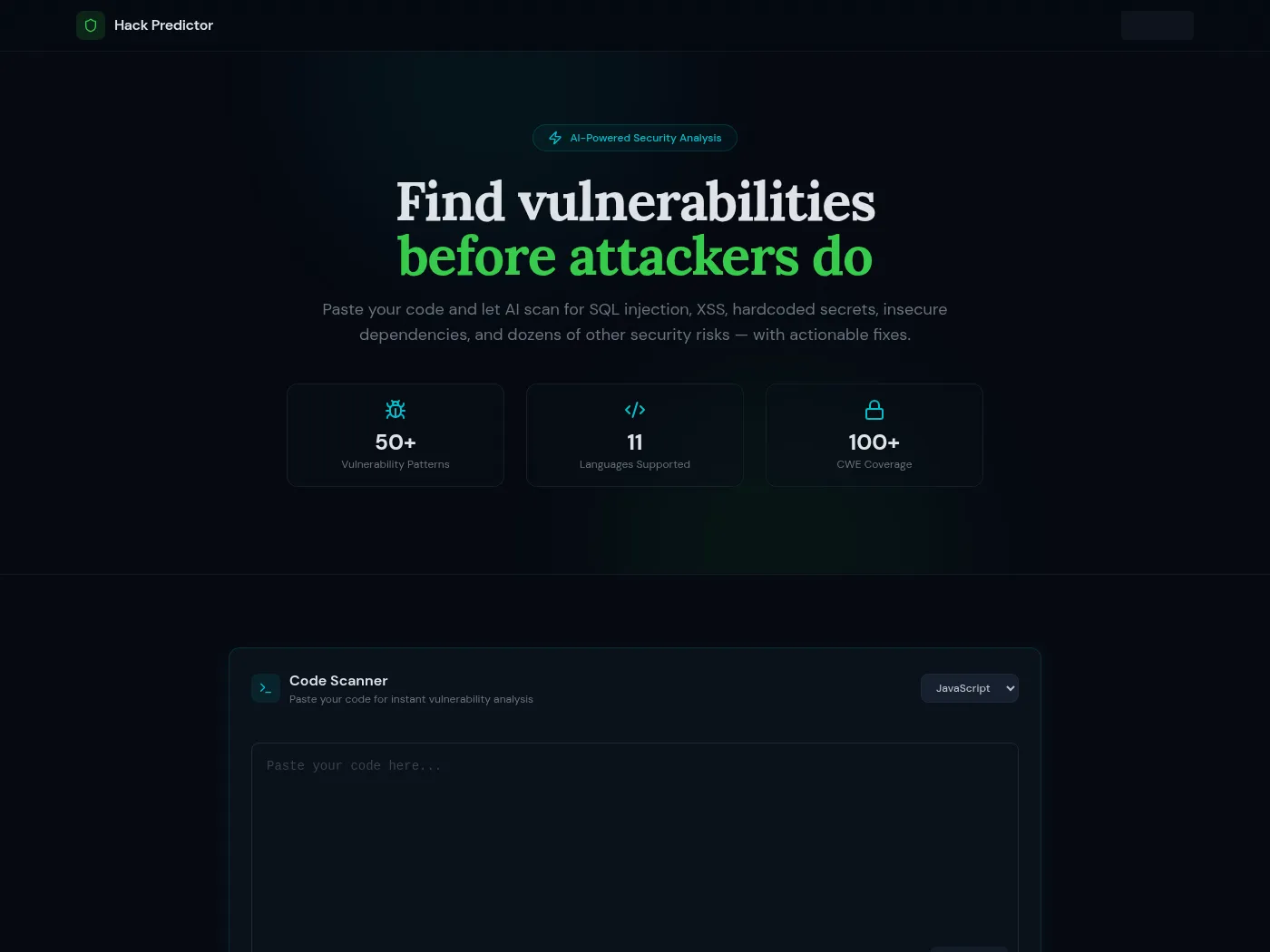 Hack Predictor