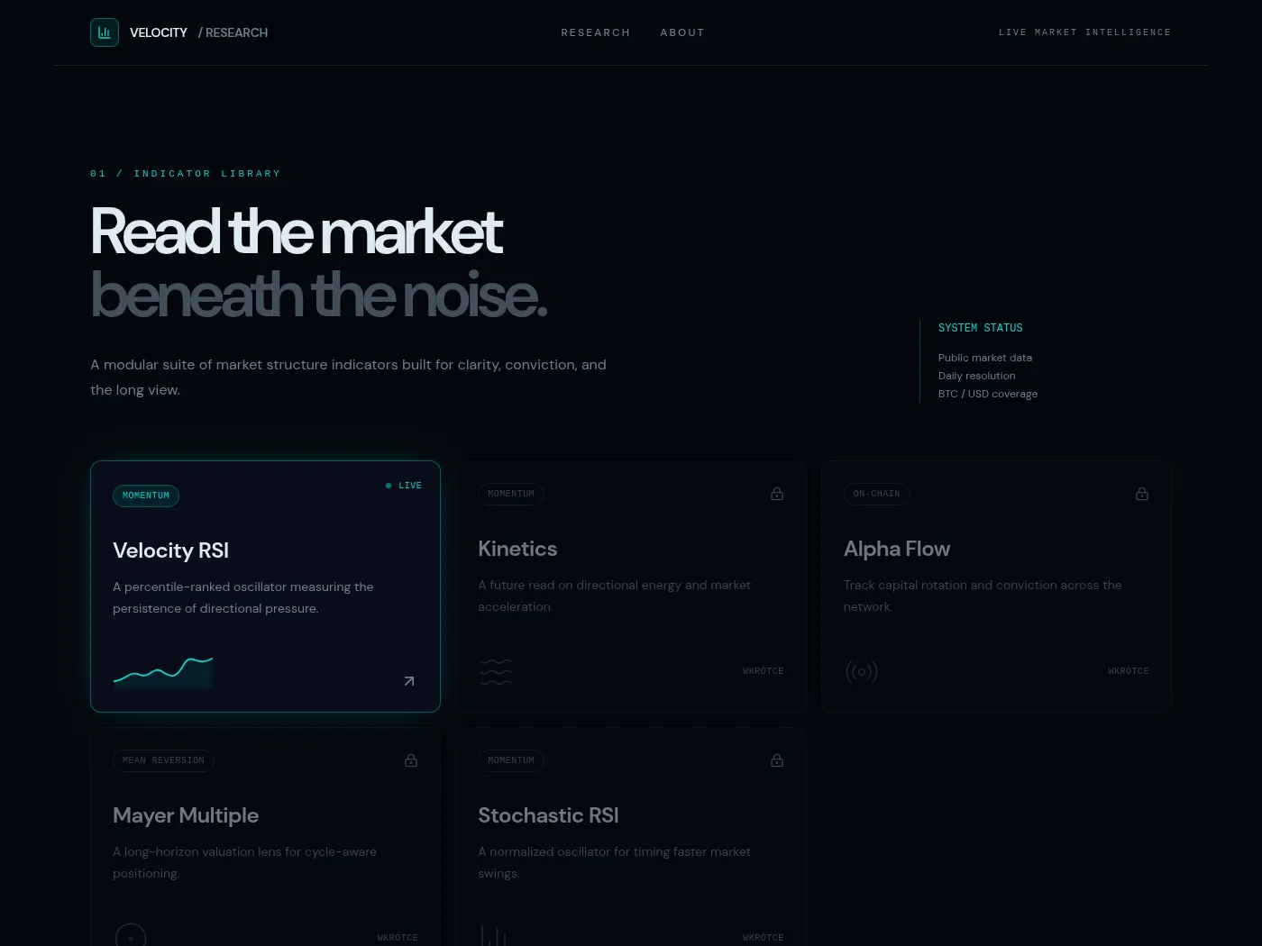 Velocity RSI Dashboard