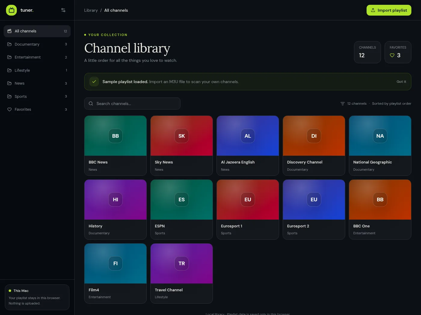 IPTV Channel Organizer