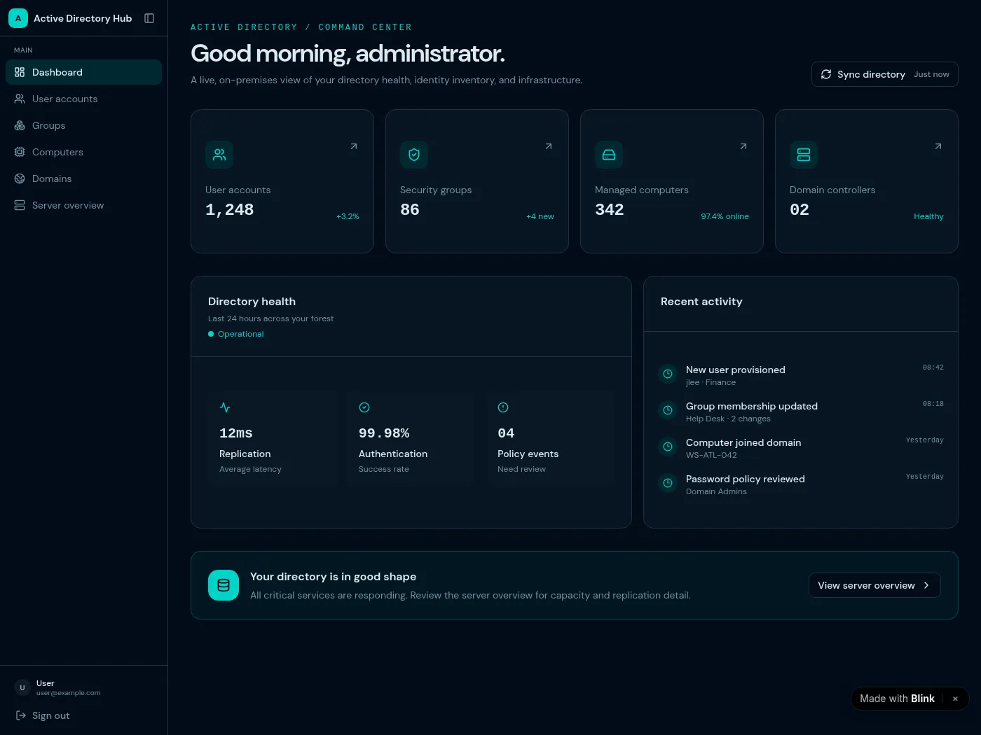 Active Directory Hub