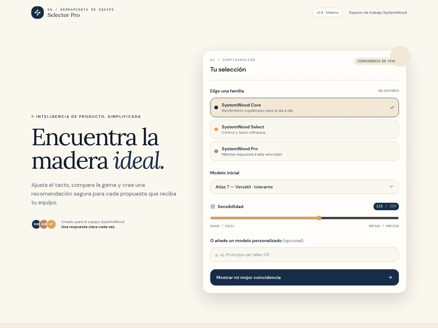 SystemWood Selector Pro