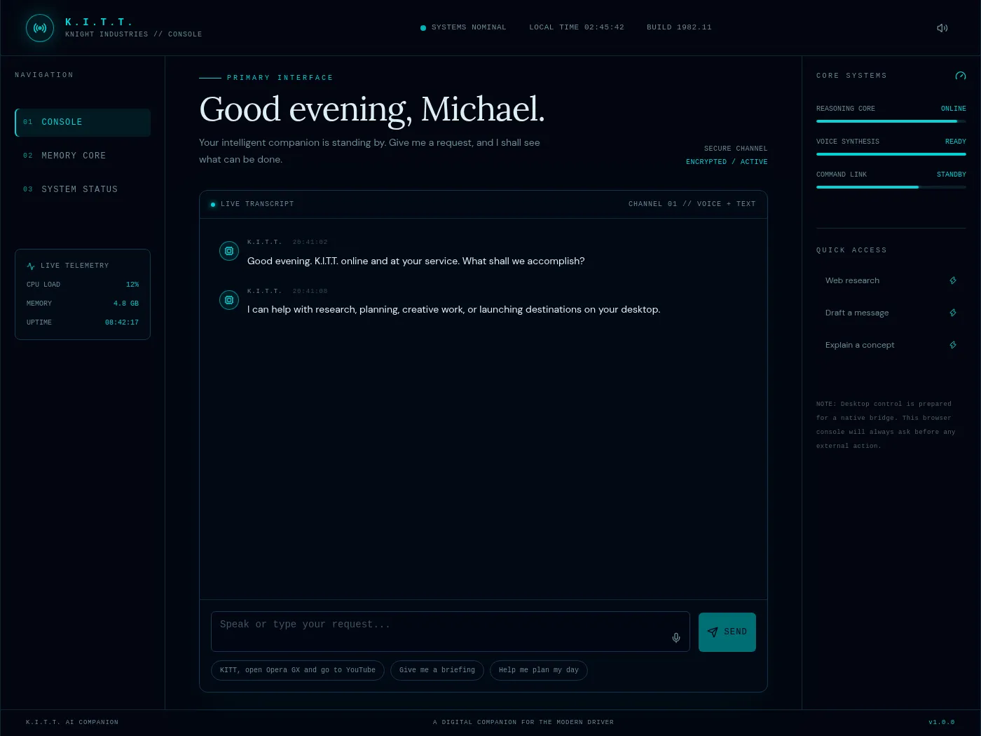 KITT AI Companion