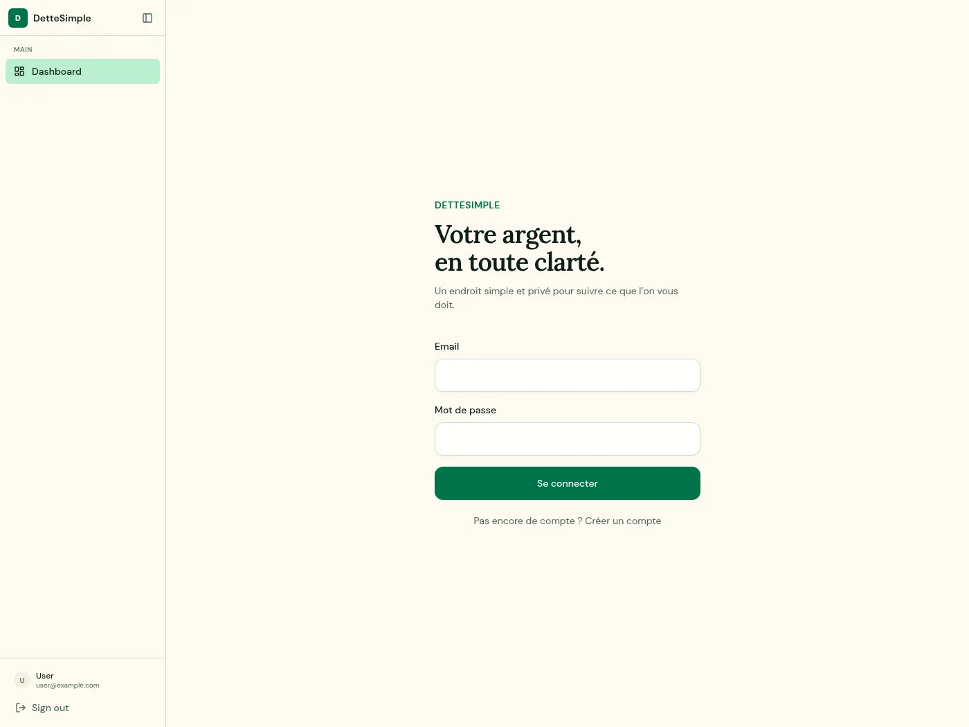 DetteSimple Mobile