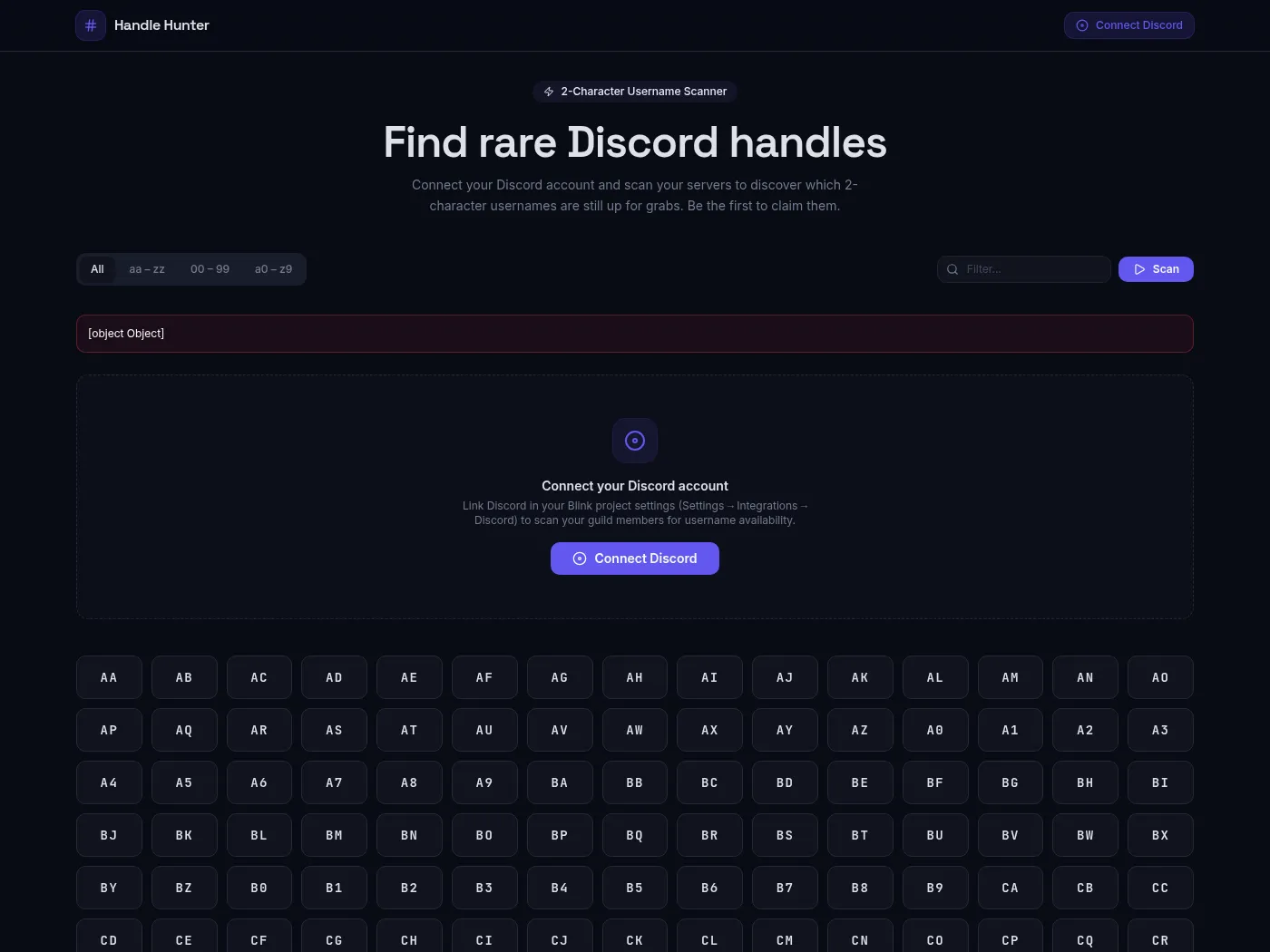 Discord Handle Hunter