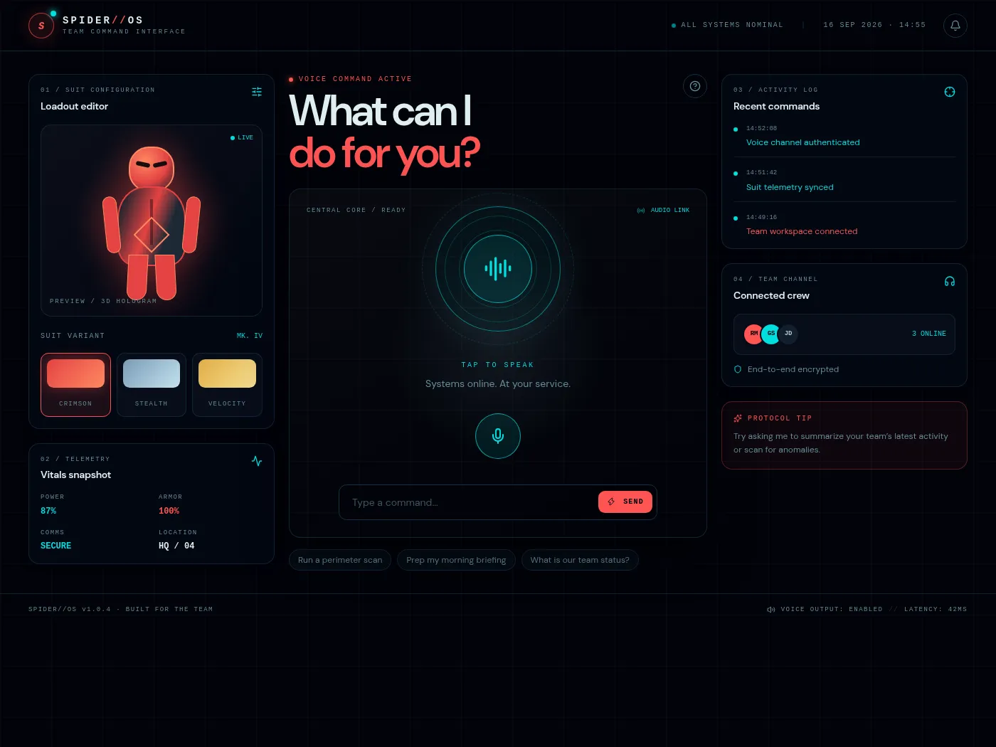 Spider AI Voice Assistant