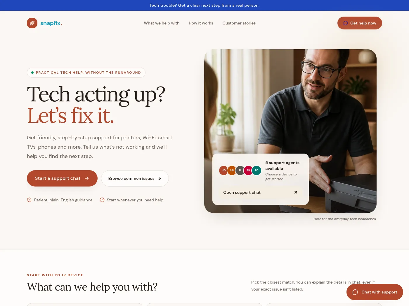 Snapfix Support Hub