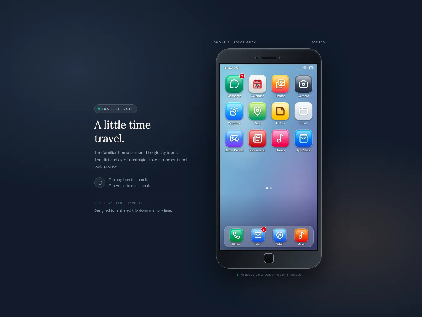 Classic iOS 6 Web Sim
