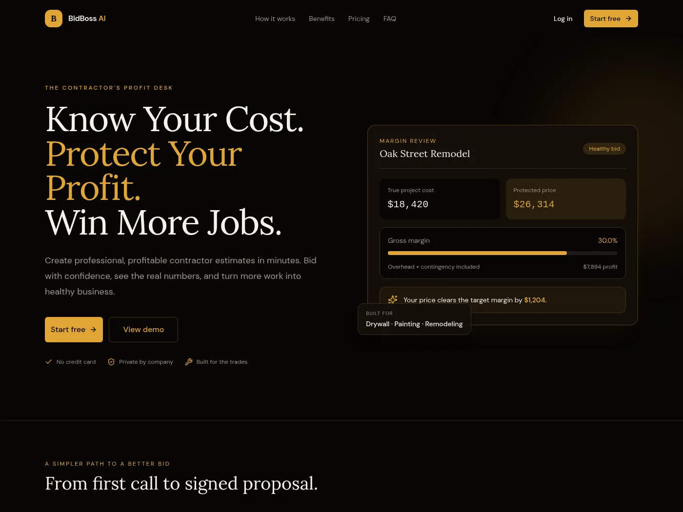 BidBoss AI Estimator