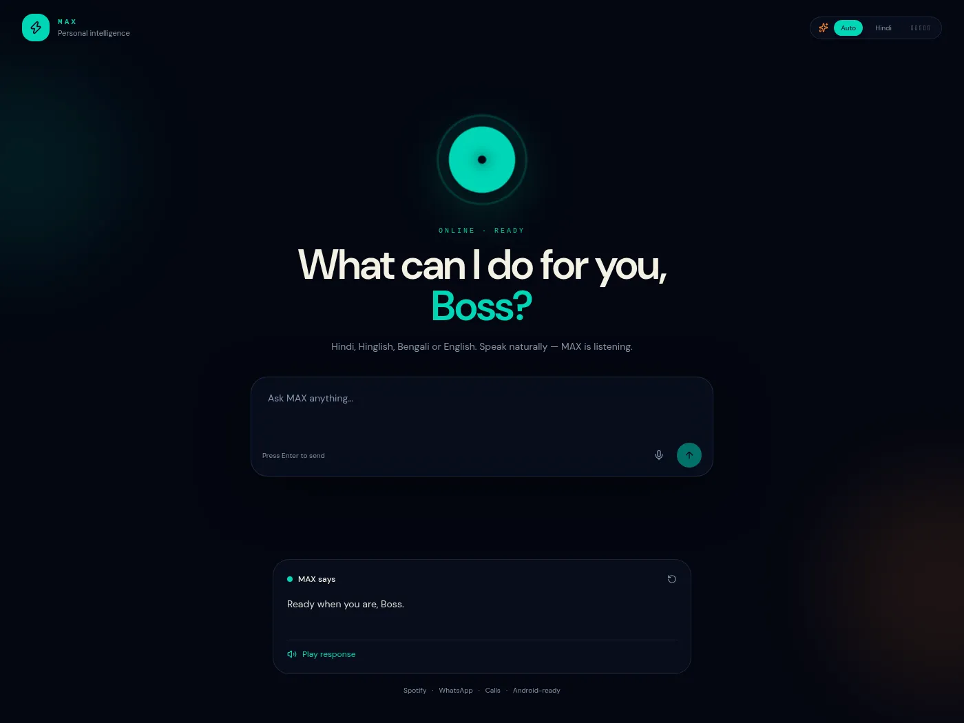 MAX AI Assistant