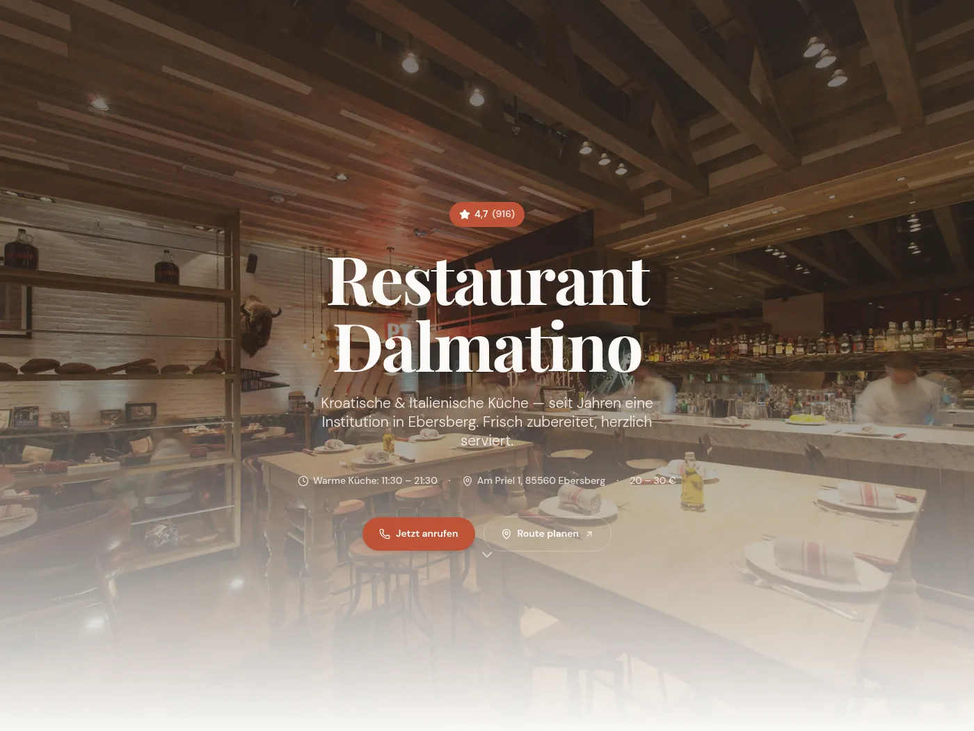 Dalmatino Ebersberg Website