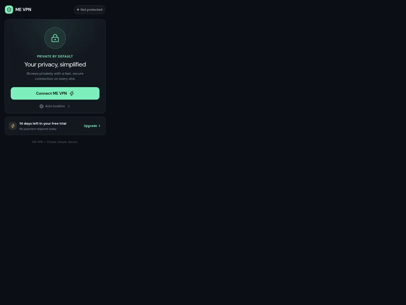 ME VPN Chrome Extension