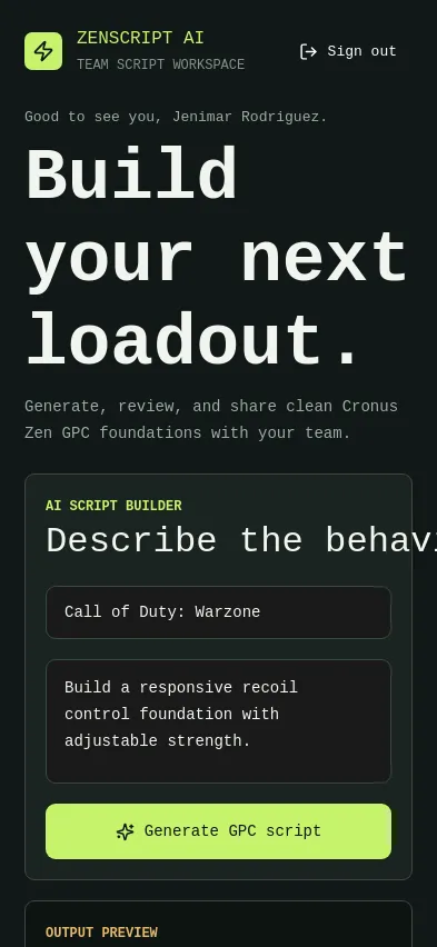 ZenScript AI Mobile