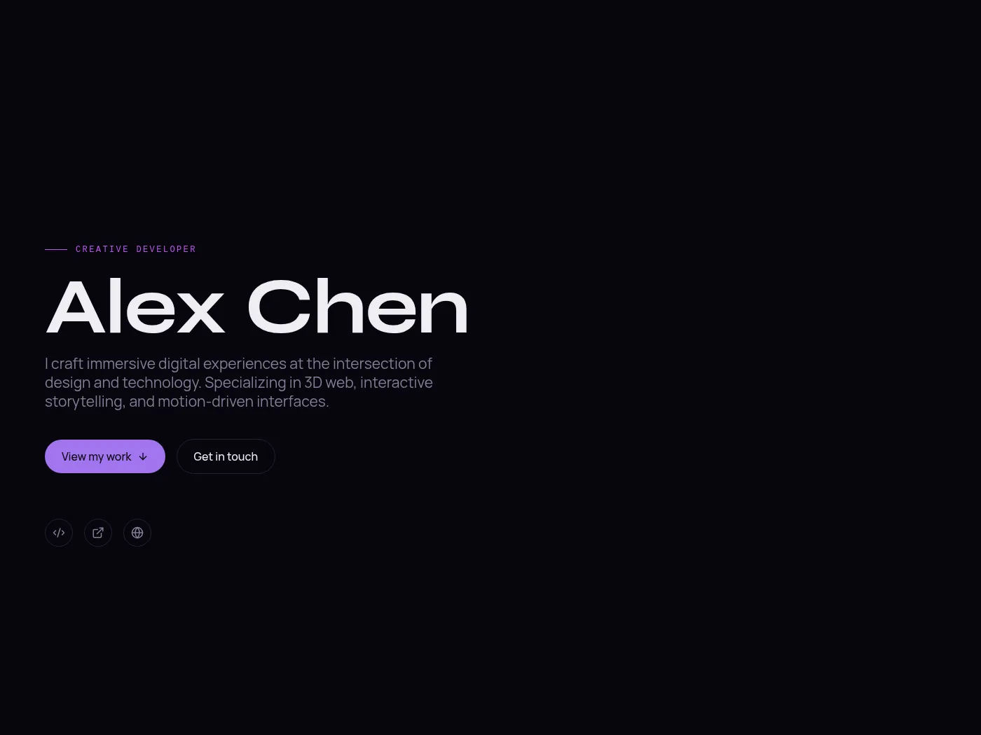 3D Webfolio