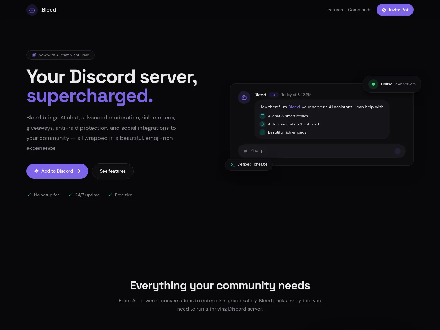 Bleed Discord AI Bot