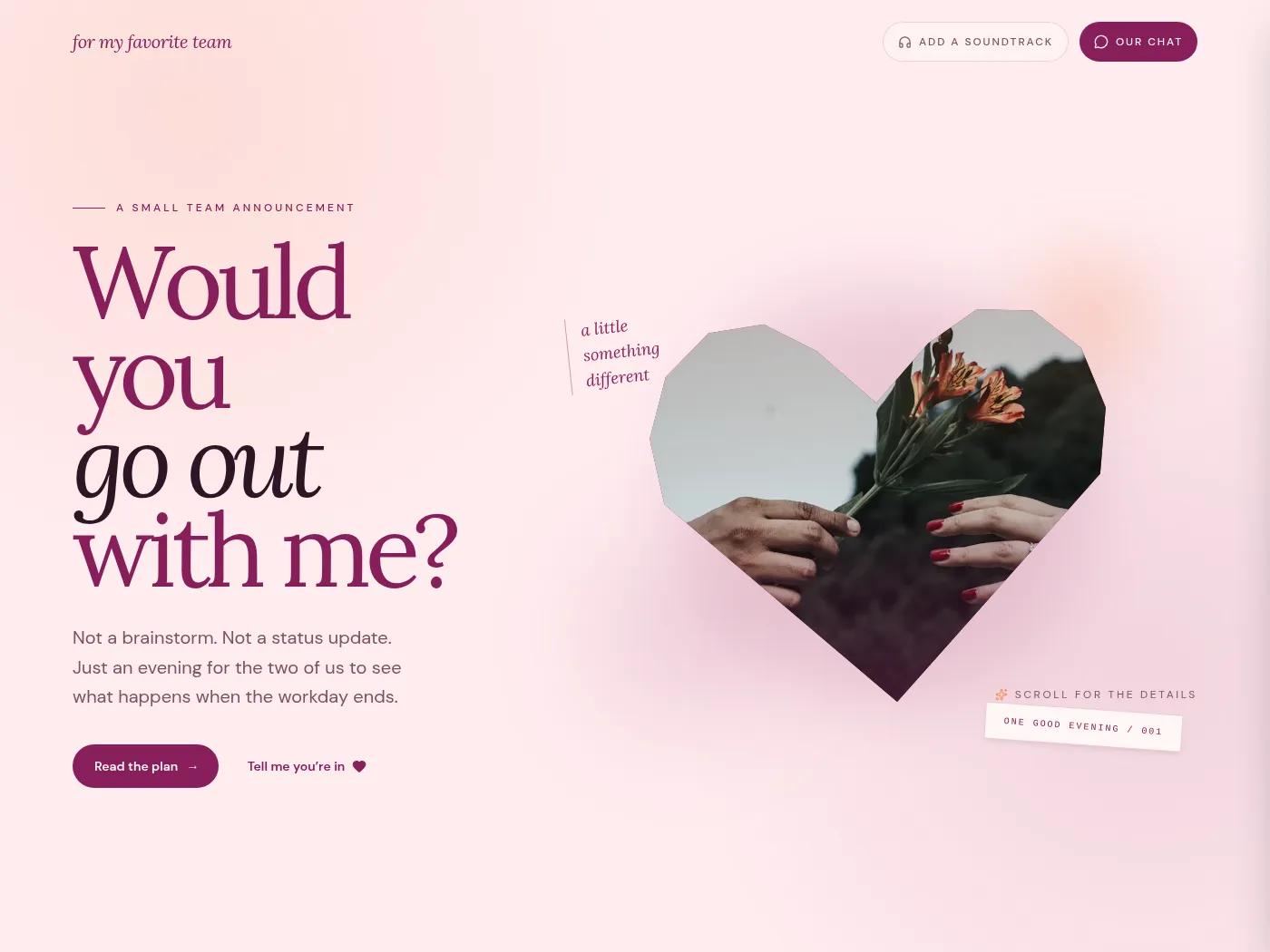 Date Invitation Site