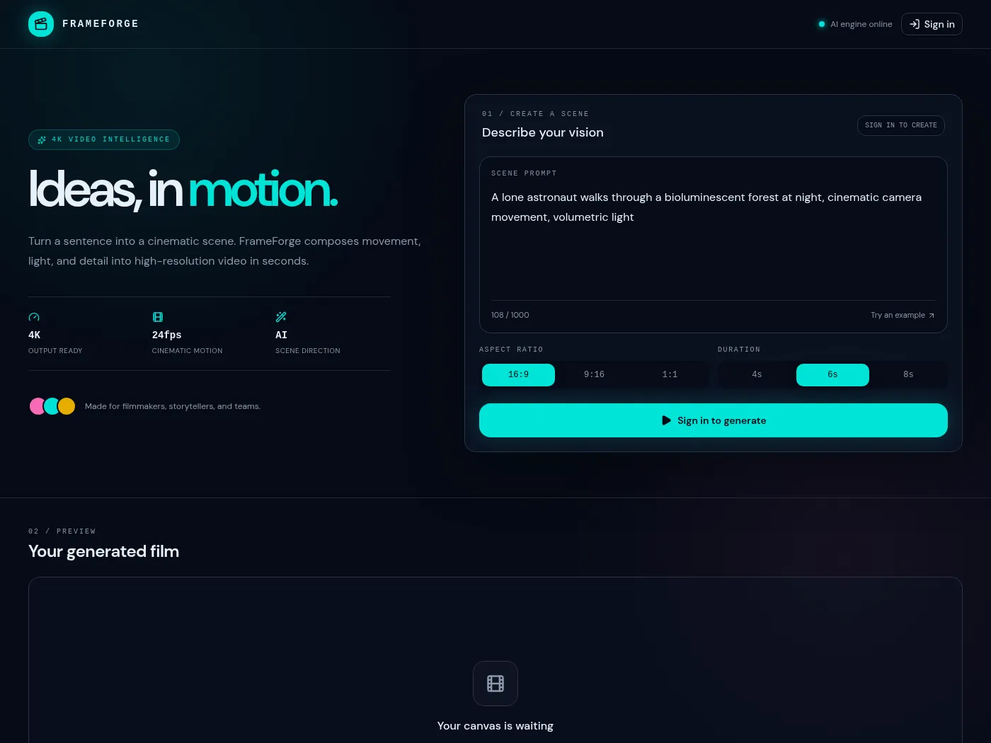 UltraHD Video AI Creator