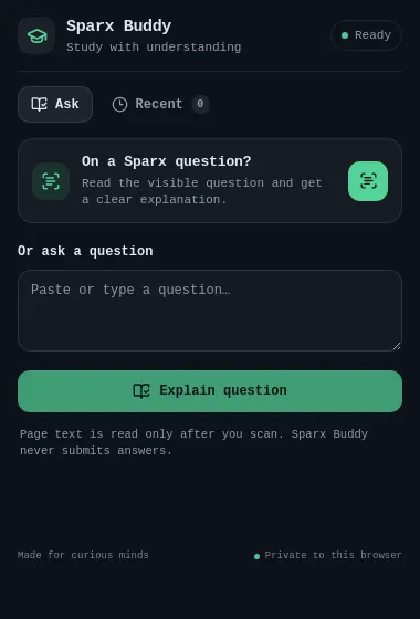 Sparx AI Answer Buddy