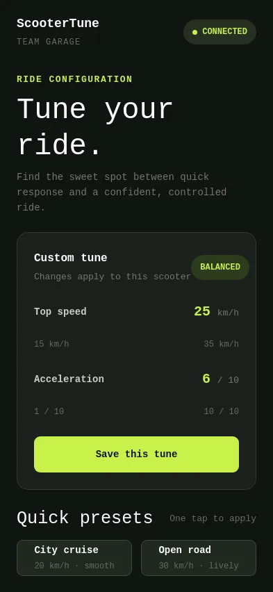 ScooterTune Mobile