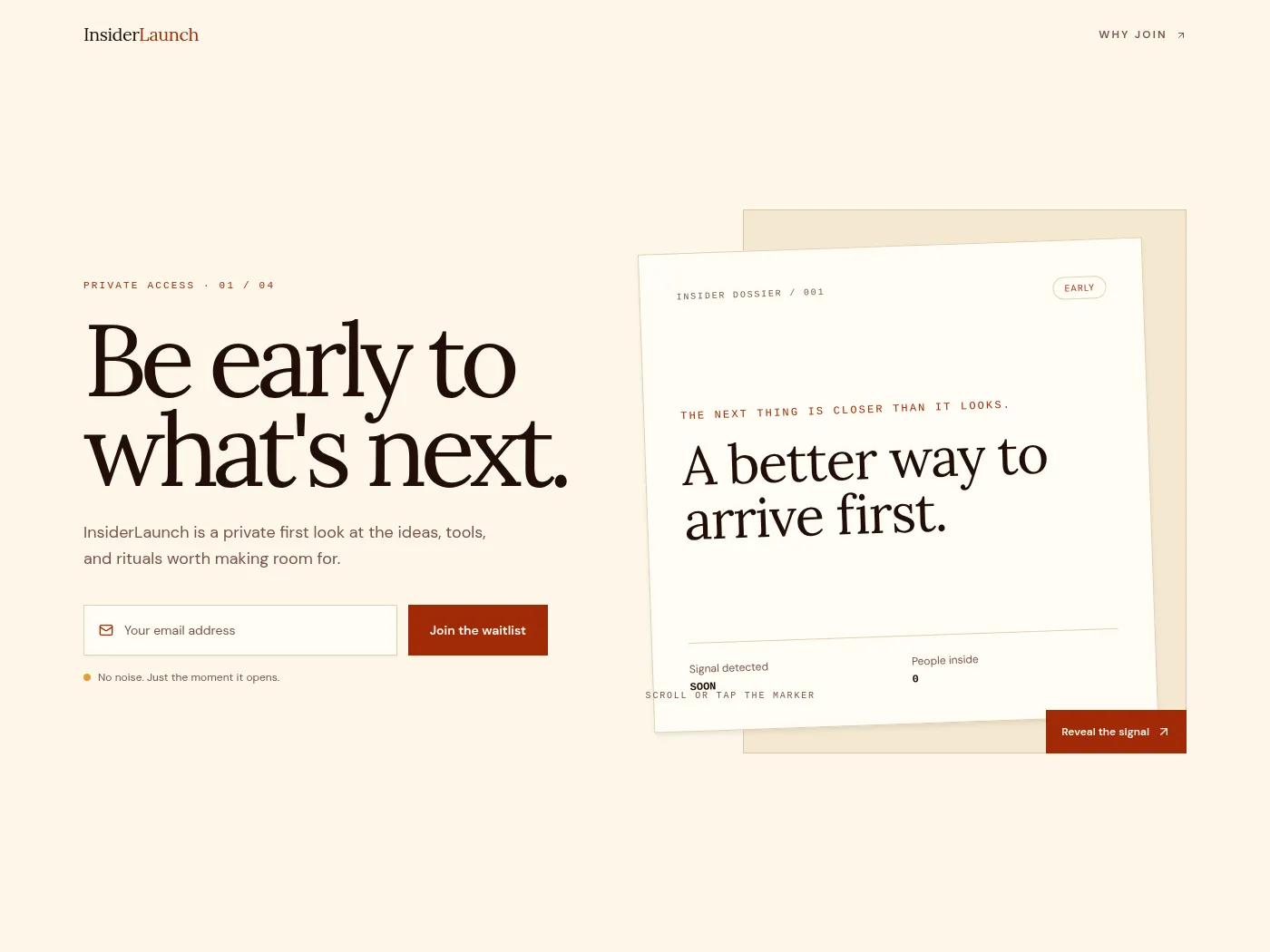 InsiderLaunch Waitlist