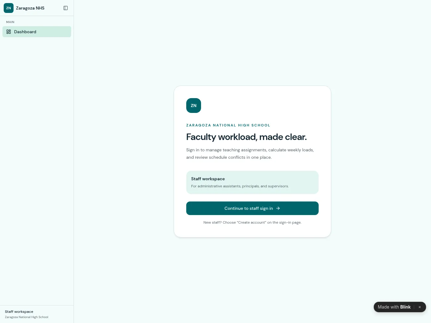 WorkloadPro Faculty Scheduler