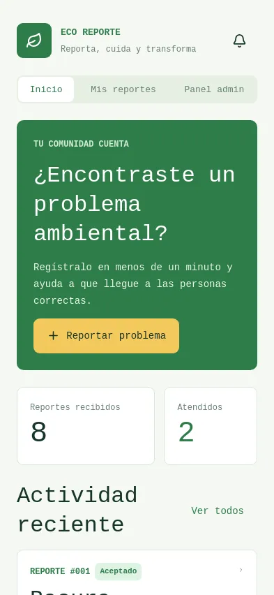 EcoReporte Mobile