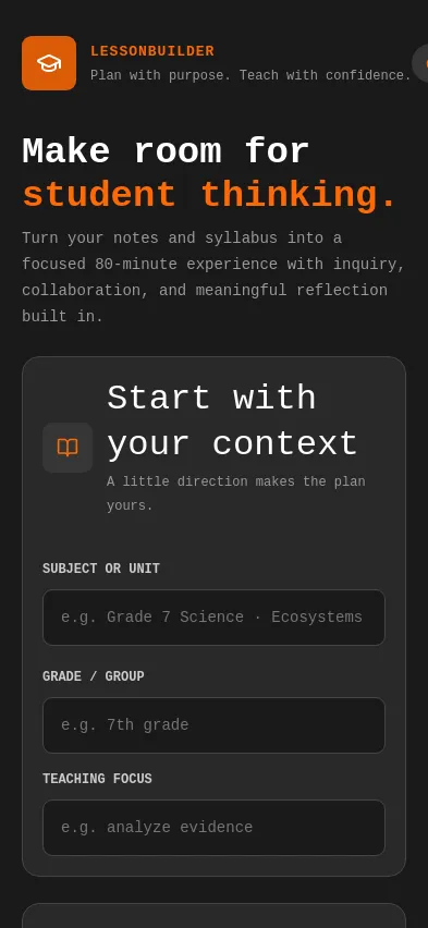 LessonBuilder Mobile