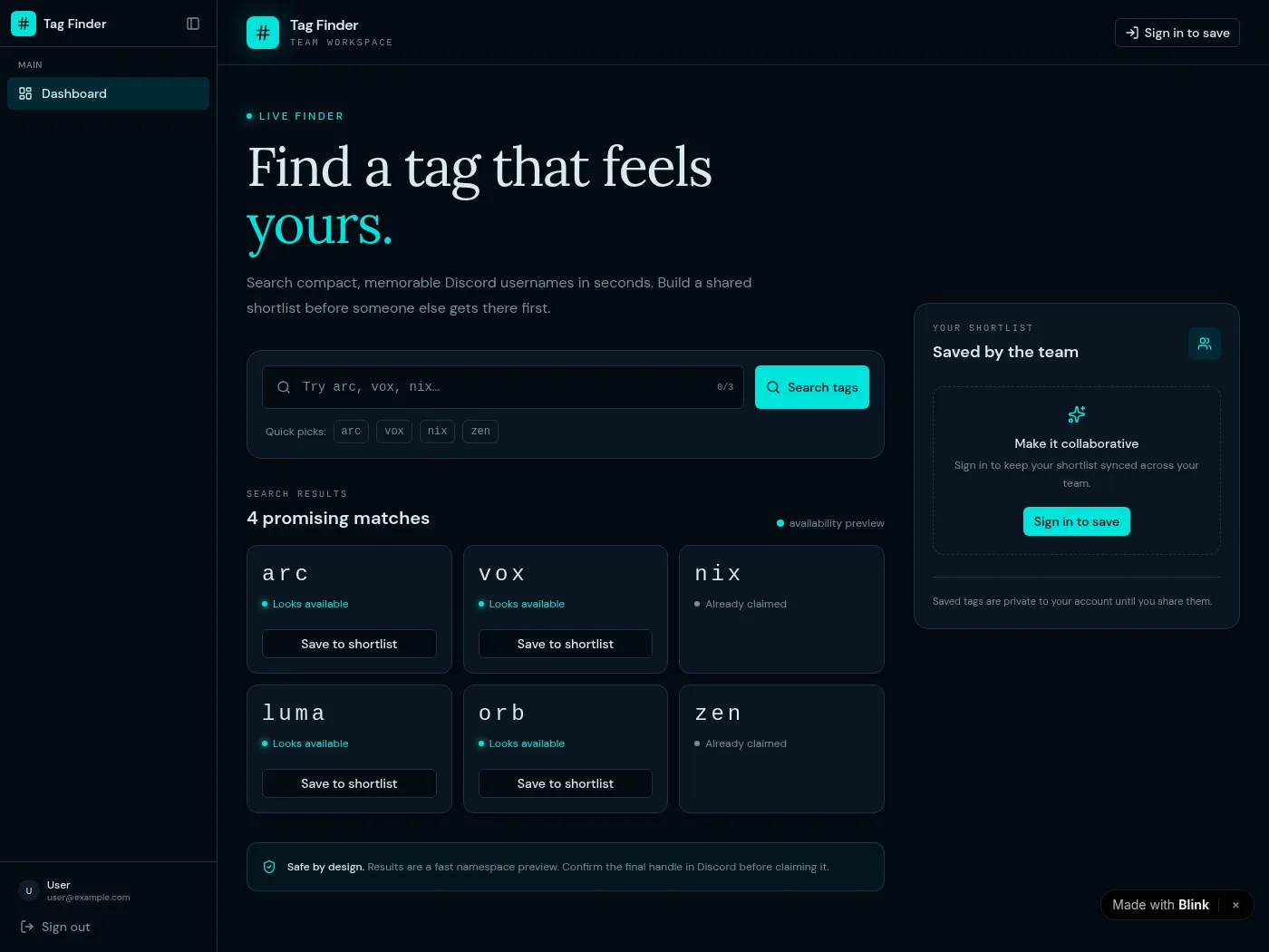 Discord Tag Finder