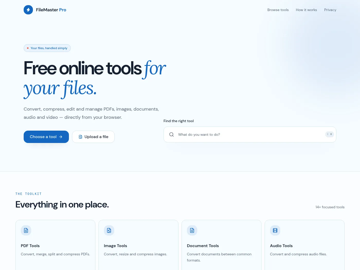 FileMaster Pro Tools Hub
