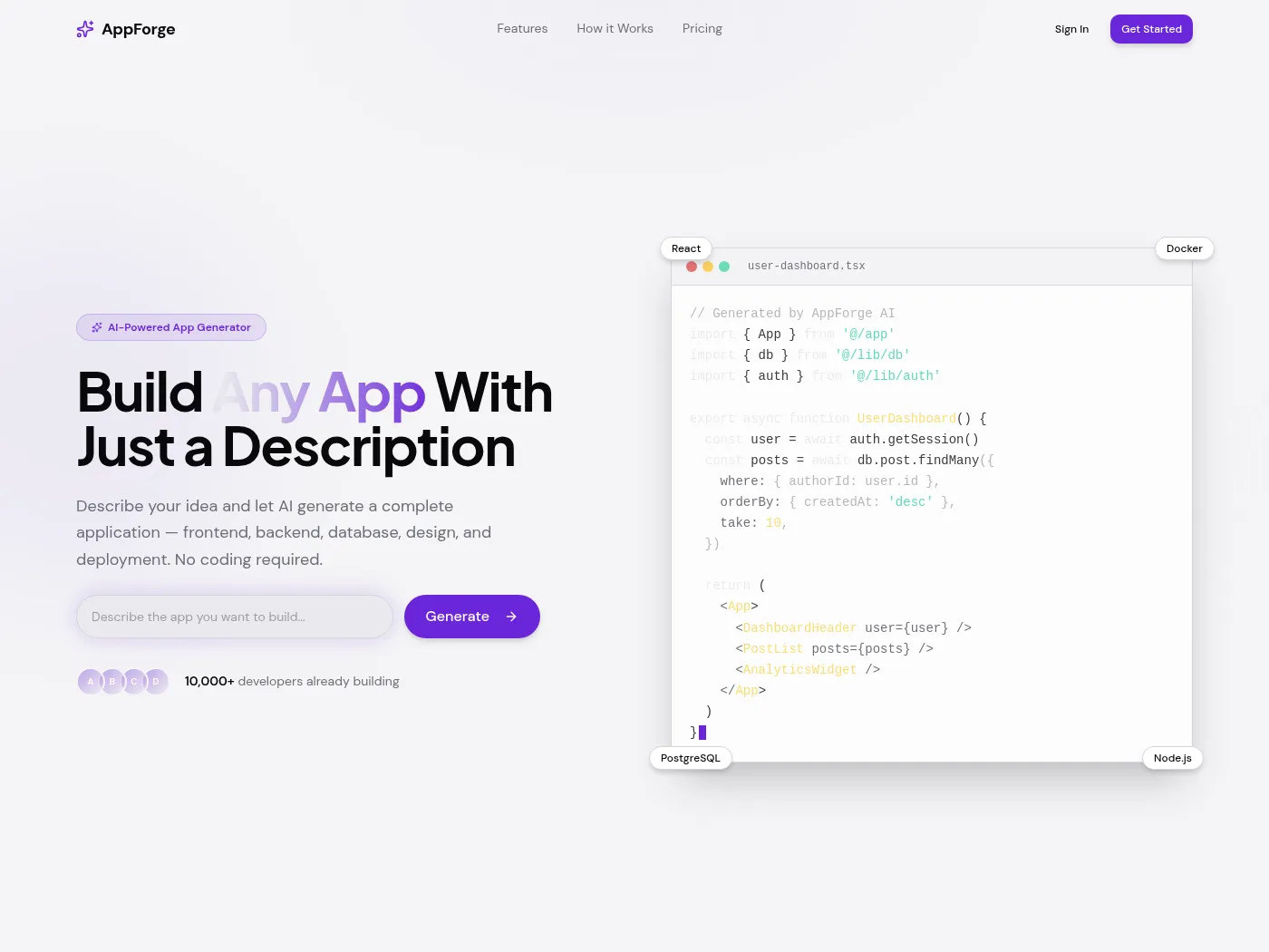 AppForge AI
