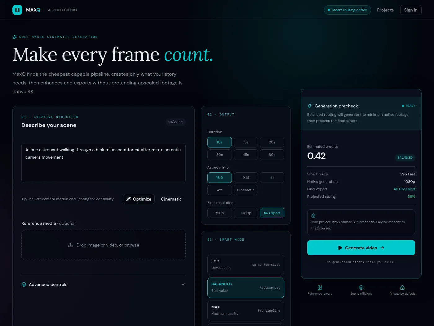 MaxQ AI Video Generator