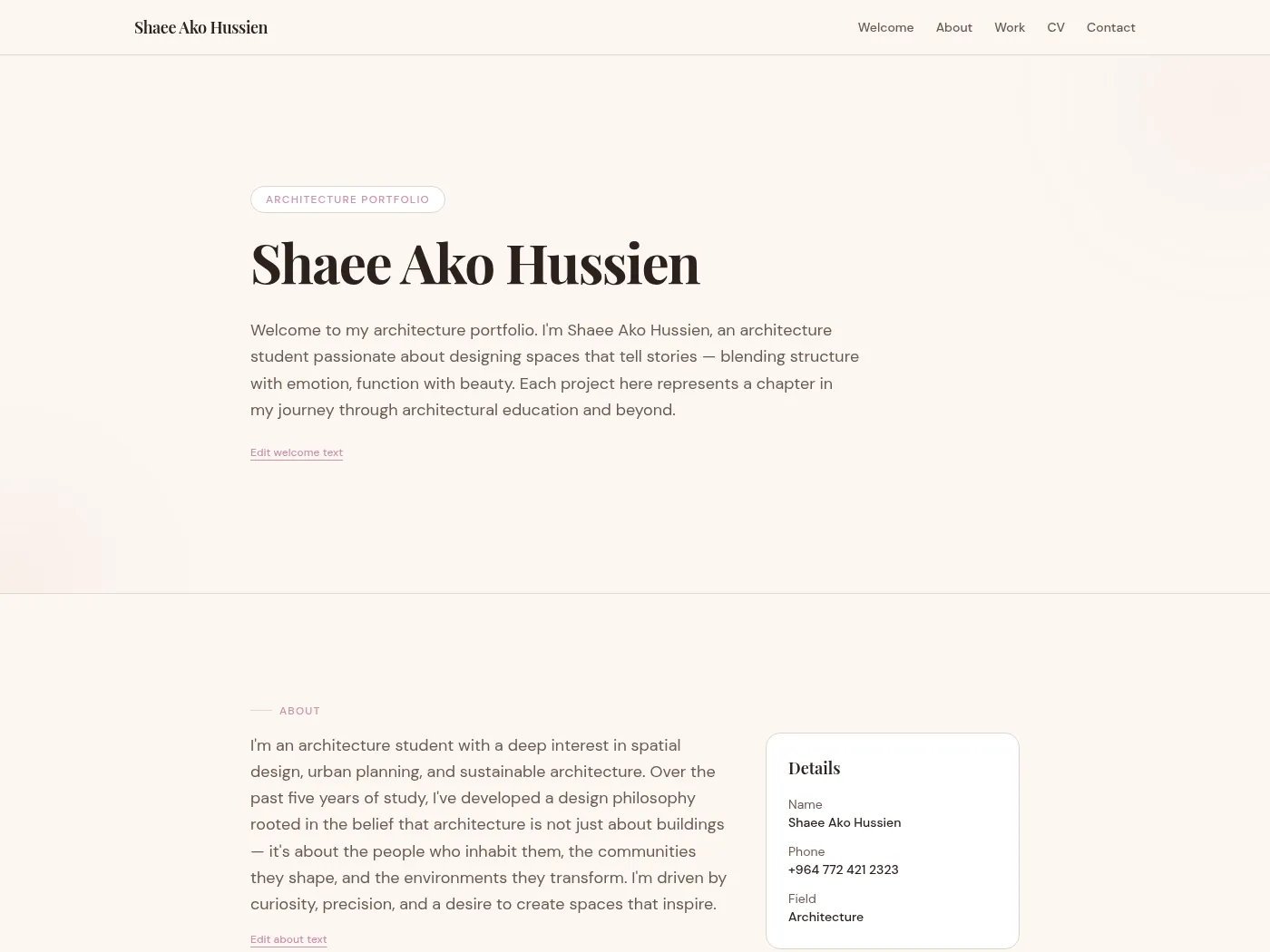 ArchPortfolio Pro Site
