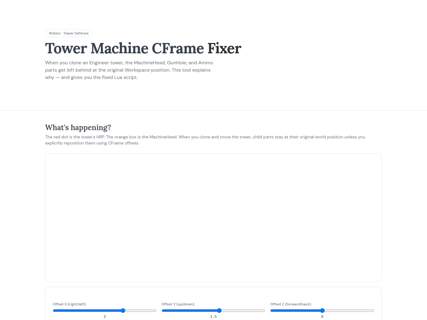 Roblox Tower Machine Fixer