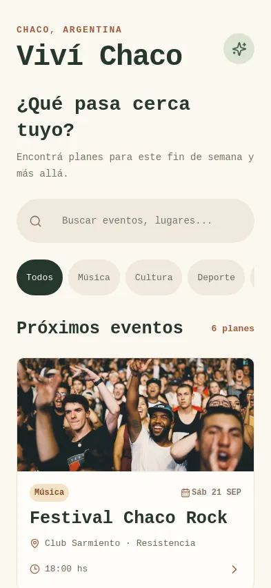 Chaco Event Explorer