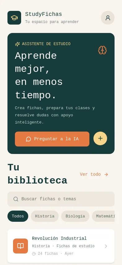 StudyFichas AI Assistant