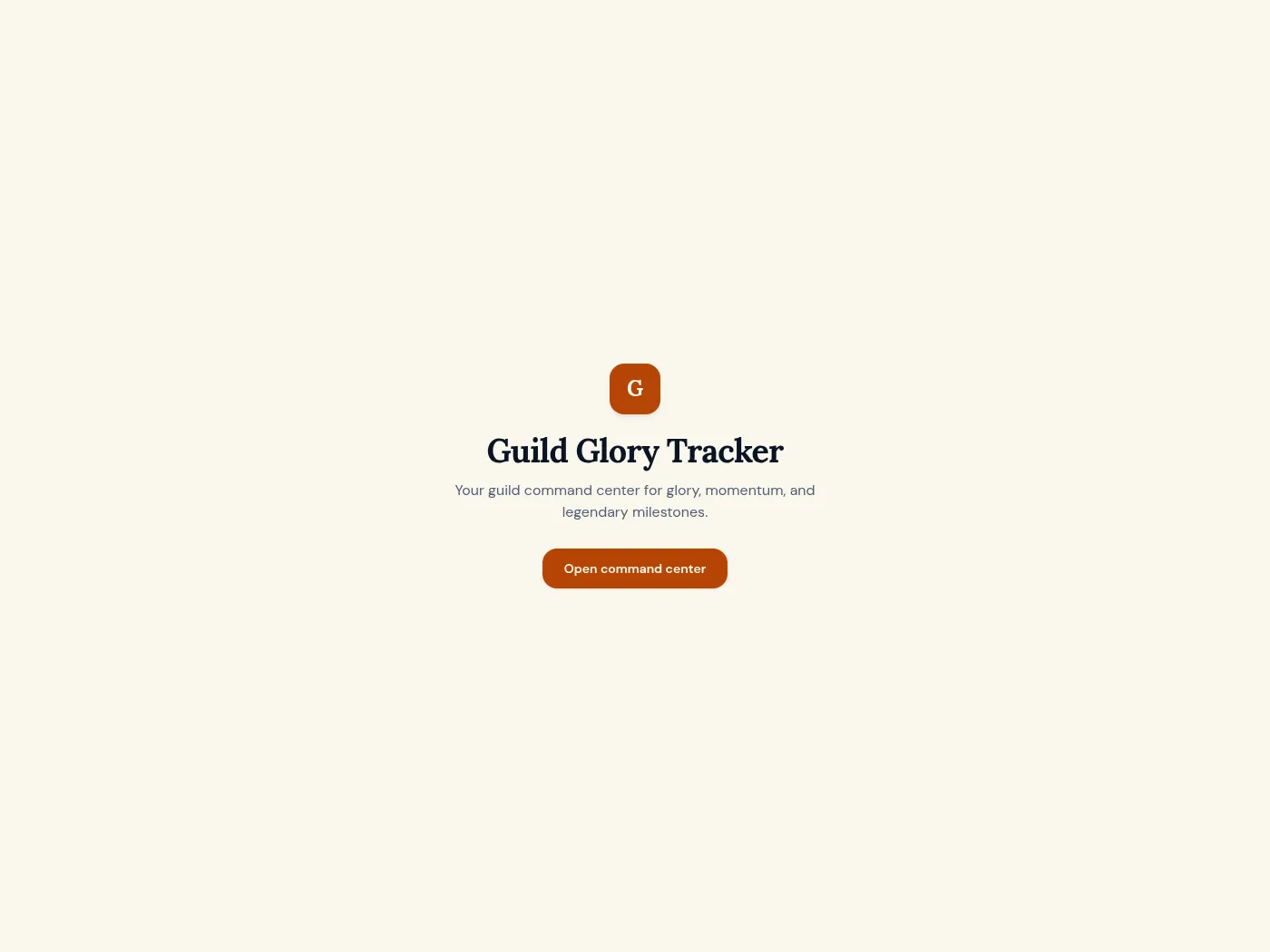 Guild Glory Tracker