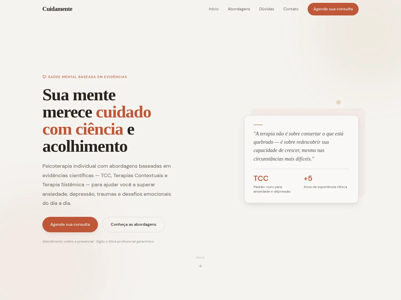 Cuidamente Psicologia Site