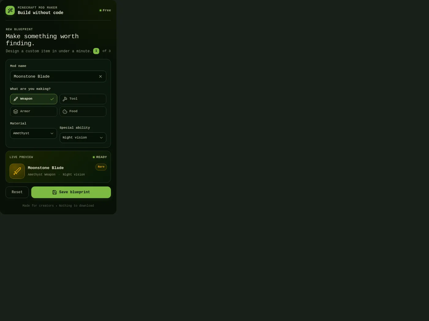 Minecraft Mod Maker