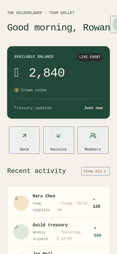 LARP Wallet App