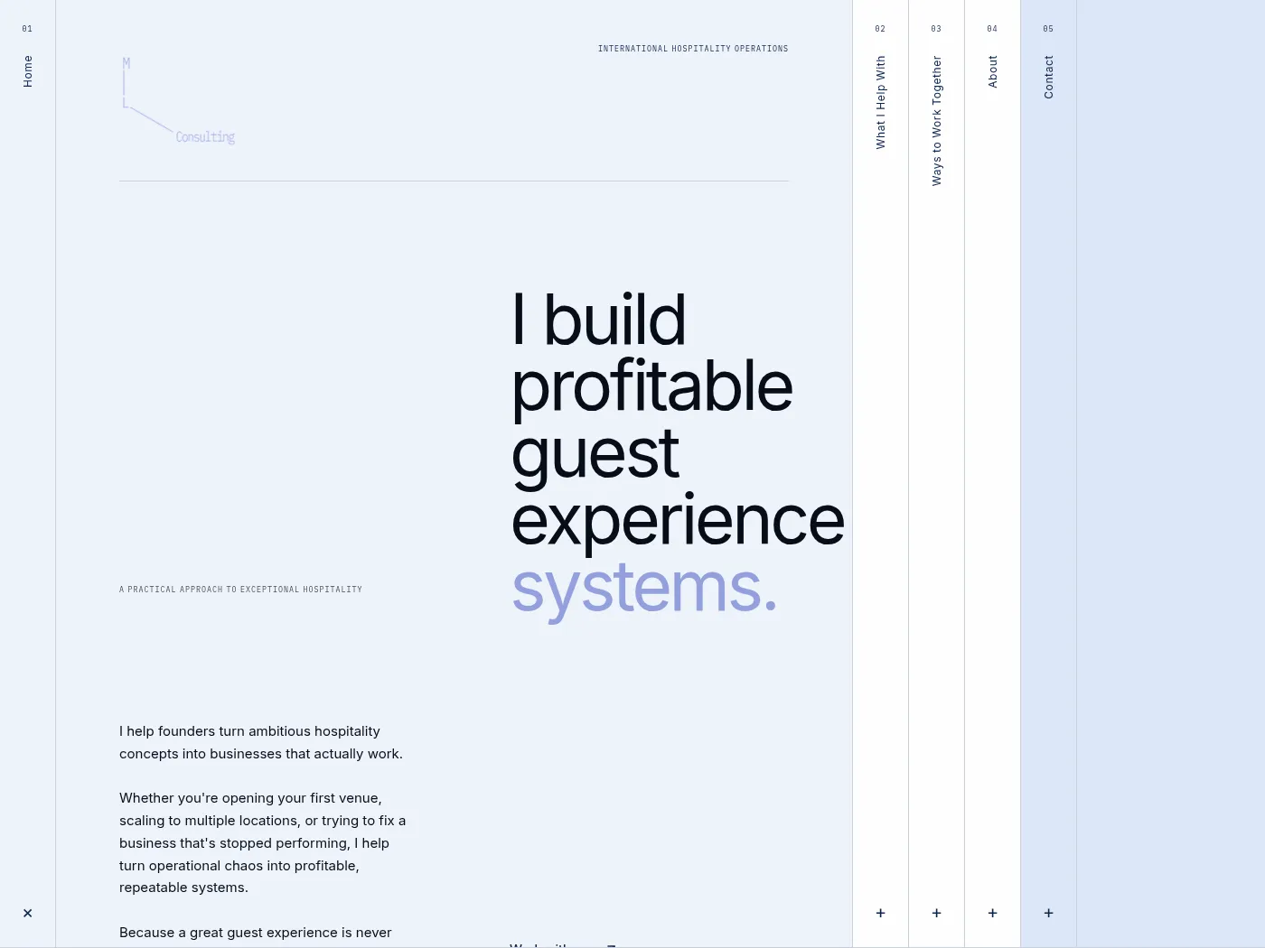 ML Consulting Web Experience