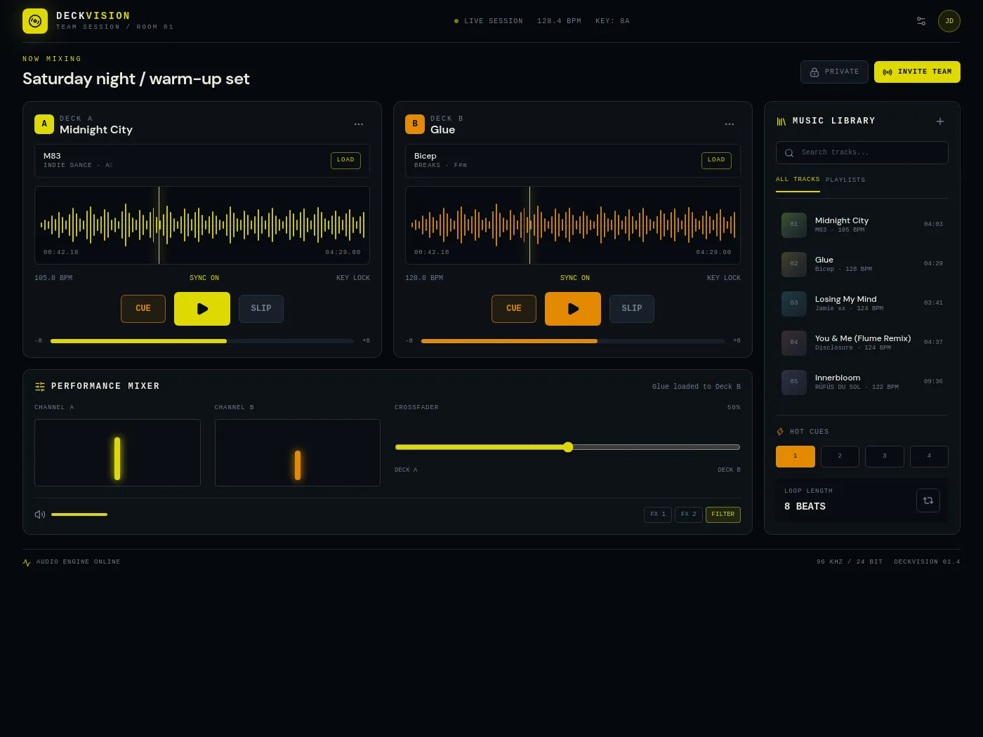 DeckVision DJ Simulator