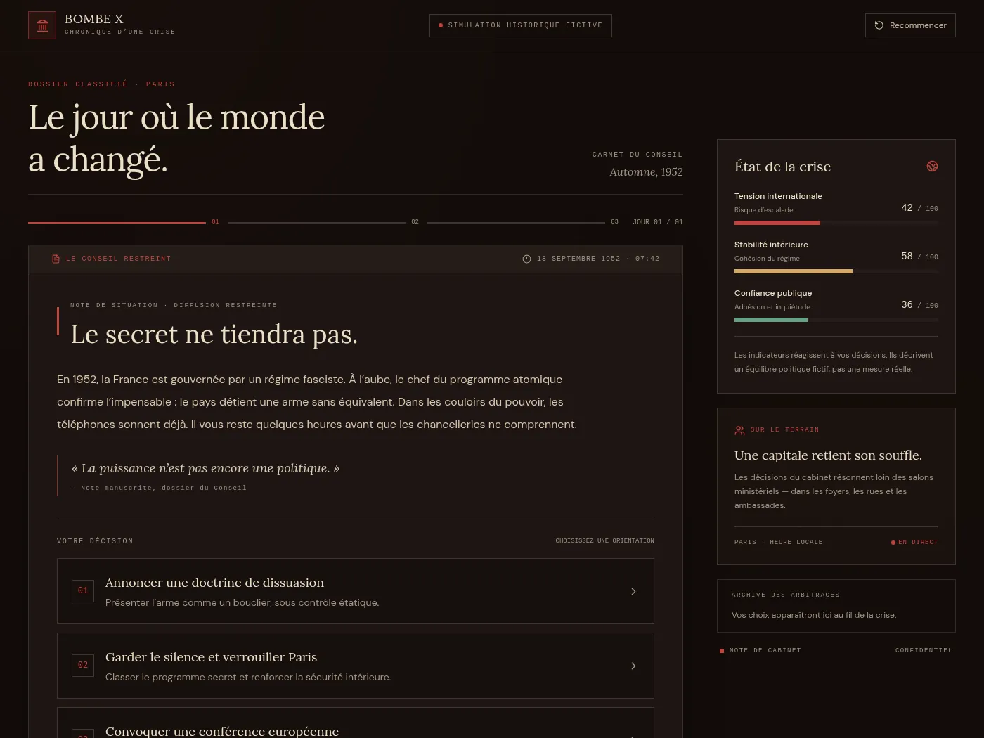 Bombe X Simulator