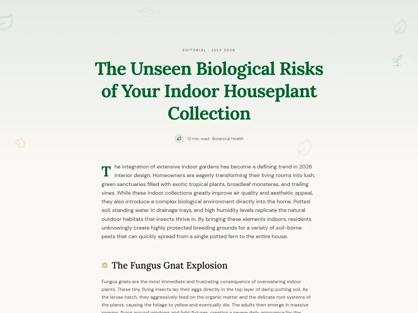 Plant Risk Blog Page