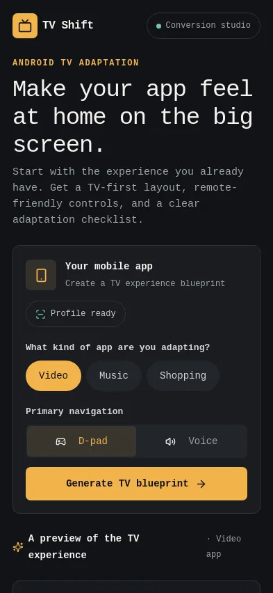 Android TV App Converter