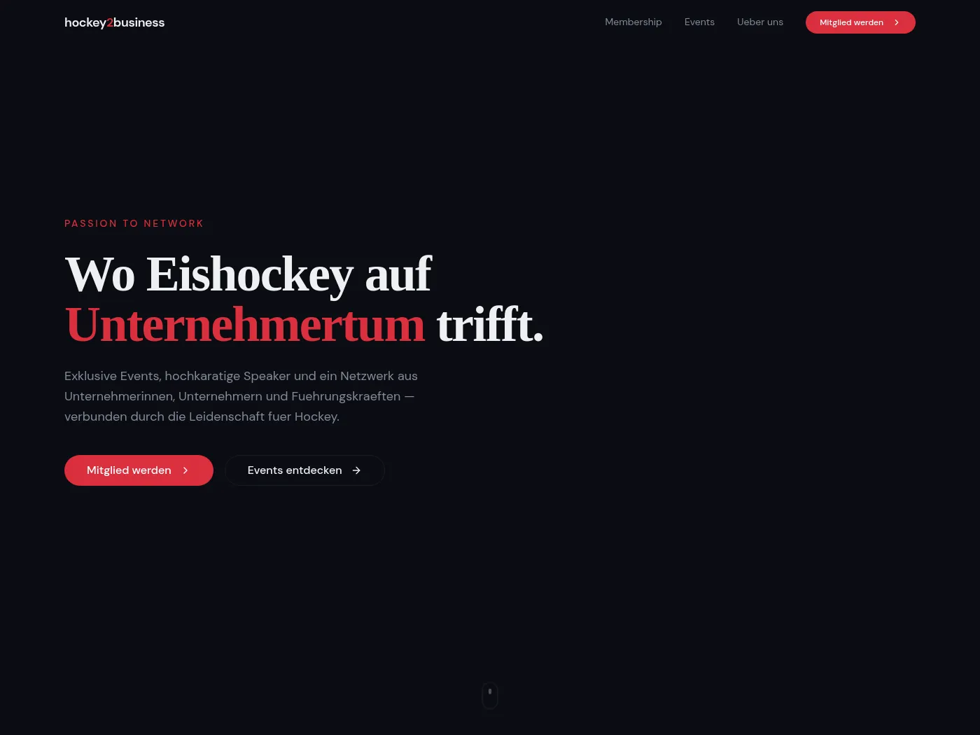 Hockey2Business Web Portal